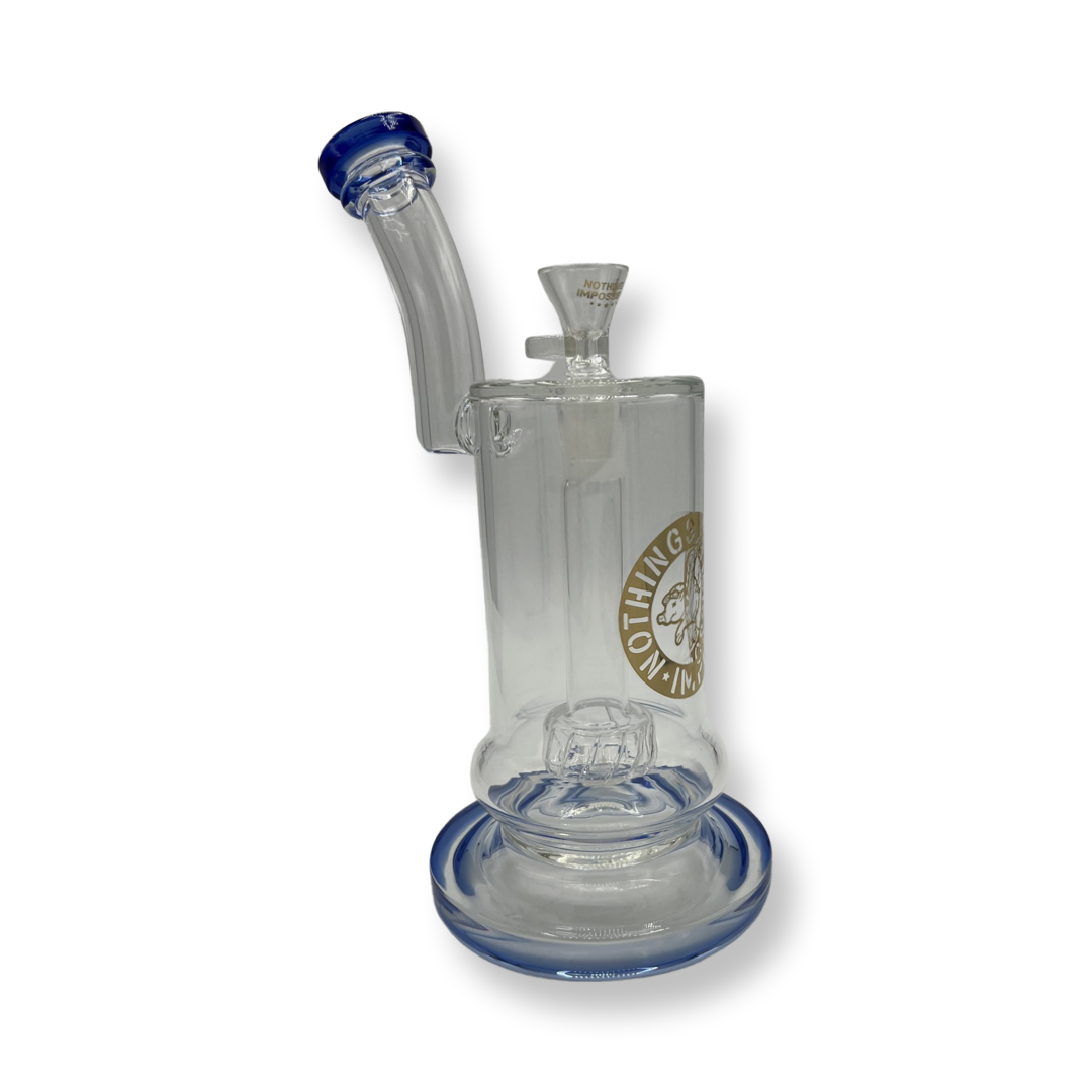 Side Neck Bong w/ Swirl Perc - 10.5" - Nothing's Impossible